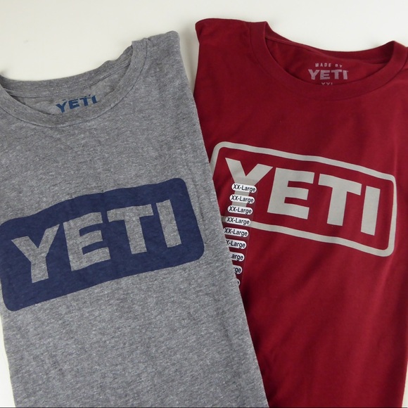 Yeti | Shirts | Yeti Coolers Logo Badge Shirt Set 2 Cotton Tshirt ...